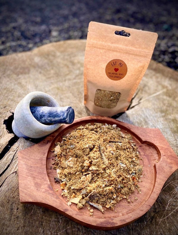 Premium RED Fish Skin Granola 100g – FID Natural Treats